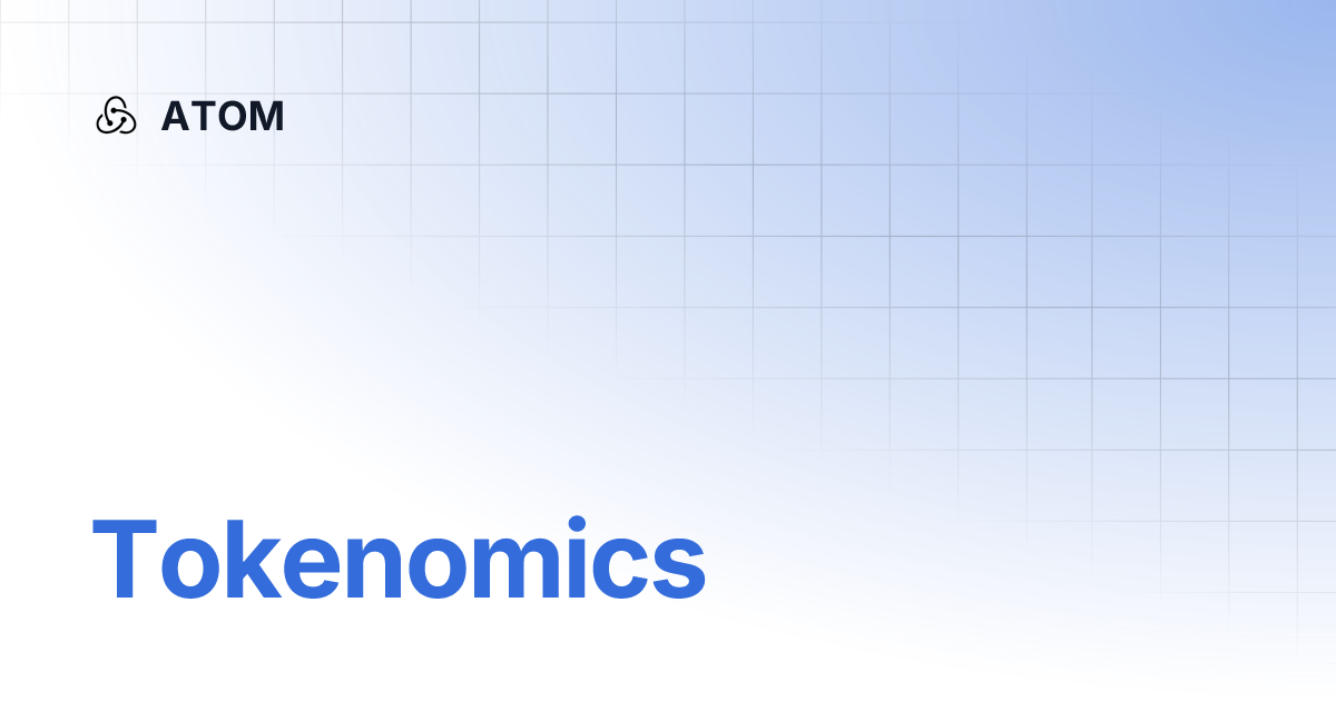 Tokenomics | ATOM